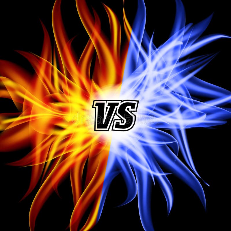 Versus Vector. VS Letters. Flame Fight Background Design. Competition ...