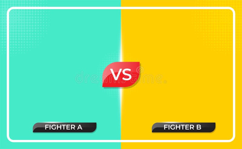 Versus / VS Background. with Modern Concept. Announcement of a Two ...