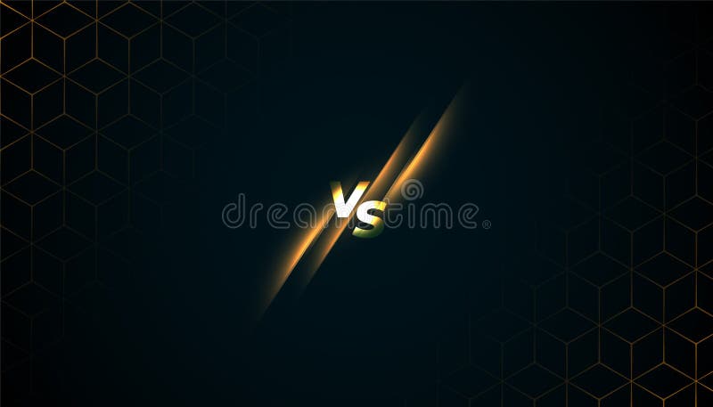 Versus Vs Screen Background in Comic Style Stock Vector - Illustration ...