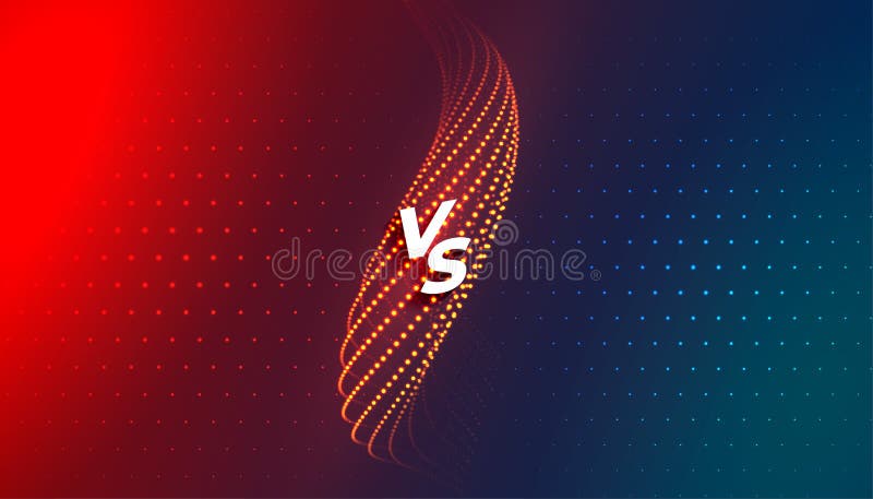 Versus Vs Conflict Battle Screen Background Template Design Stock ...