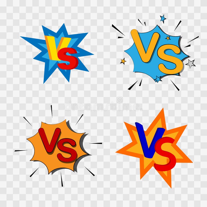 Versus or Vs Confrontation. Stock Vector - Illustration of creative ...