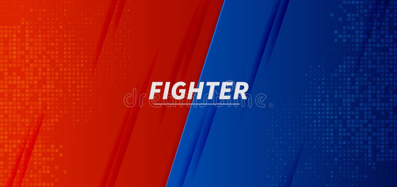 Versus Vs Fight Battle Red and Blue Background Screen Design Stock ...