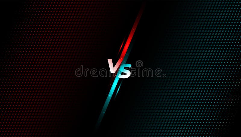 Versus Vs Fight Battle Screen Banner Stock Vector - Illustration of ...