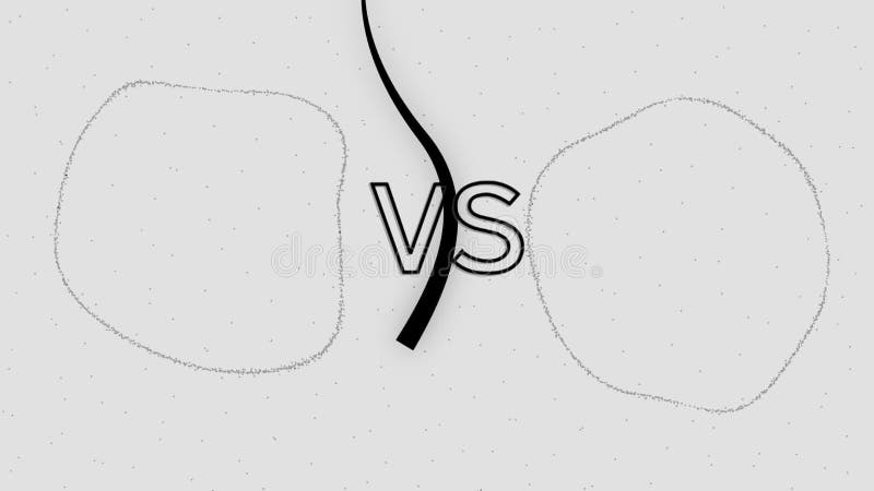 Versus Vs Footage Concept Particles Black and White Animation Stock ...
