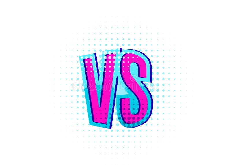 Versus Icon. VS Letters is into Round Circle Stock Vector ...