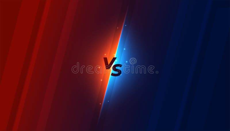 Versus Vs Screen Background in Comic Style Stock Vector - Illustration ...