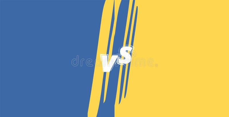 Versus. Vs Screen Template with Divider Stock Illustration ...