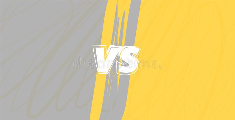 Versus. Vs Screen Template with Divider Stock Vector - Illustration of ...