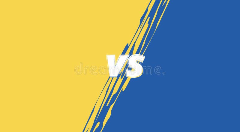 Versus. Vs Screen Template with Divider Stock Vector - Illustration of ...
