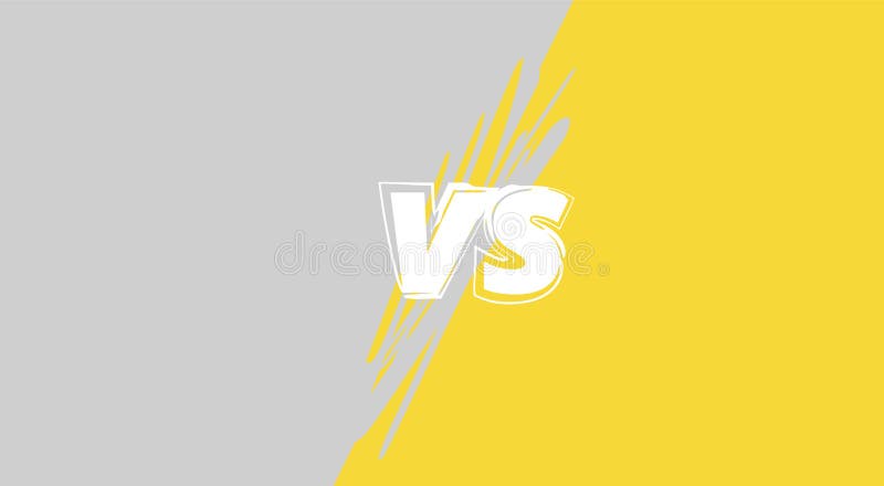 Versus. Vs Screen Template with Divider Stock Vector - Illustration of ...