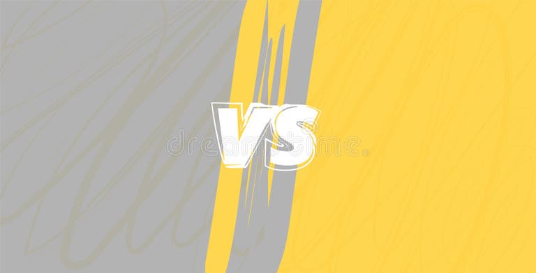 Versus. Vs Screen Template with Divider Stock Vector - Illustration of ...