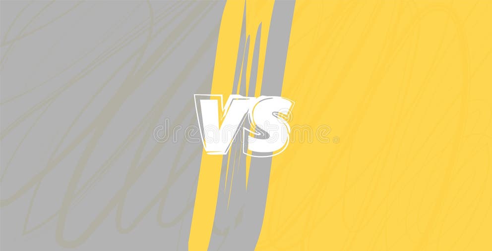 Versus. Vs Screen Template with Divider Stock Vector - Illustration of ...