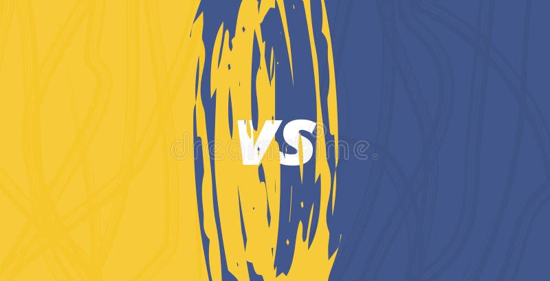 Versus. Vs Screen Template with Divider Stock Vector - Illustration of ...