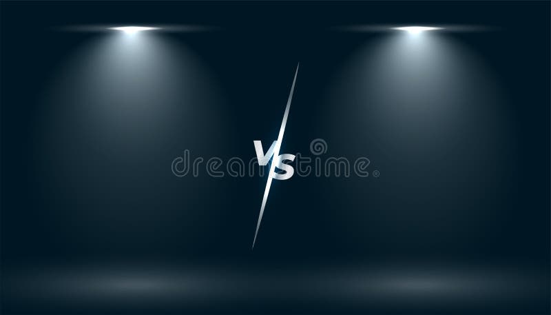 Versus Vs Screen Background in Comic Style Stock Vector - Illustration ...