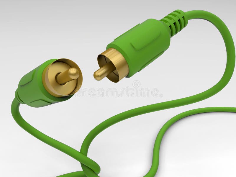 Vert - Crics Visuels Audio D'or Illustration Stock - Illustration du ...