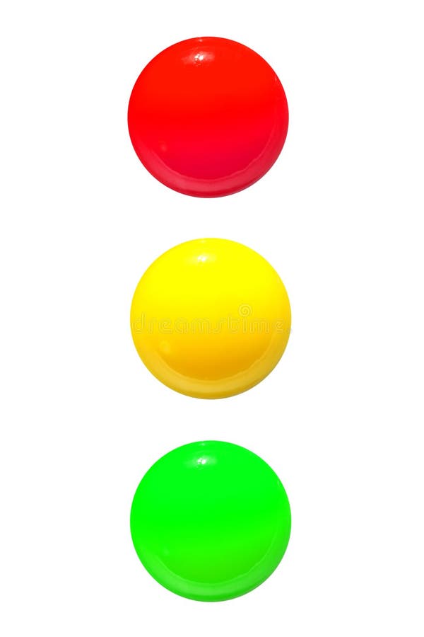Vert Jaune Rouge D'icône De Feux De Signalisation Photo stock - Image ...