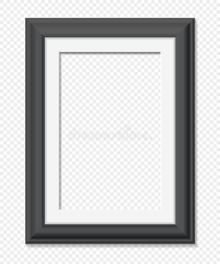 Verticaal Rechthoekig Zwart Kader, Vector Vector Illustratie ...