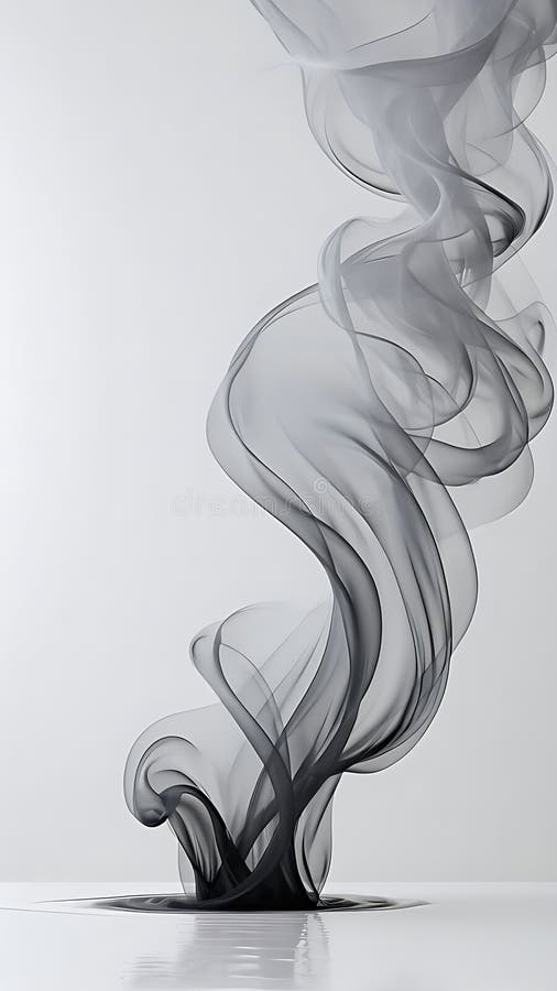 Vertical Abstract Background with Silver and Black Smoke. Minimalist ...
