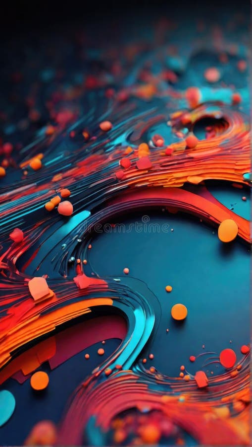 Vertical Abstract Backgrounds on a Digital Theme Stock Illustration ...