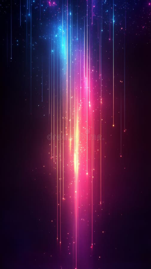 Vertical Abstract Laser Lines Create a Futuristic Backdrop with Vibrant ...