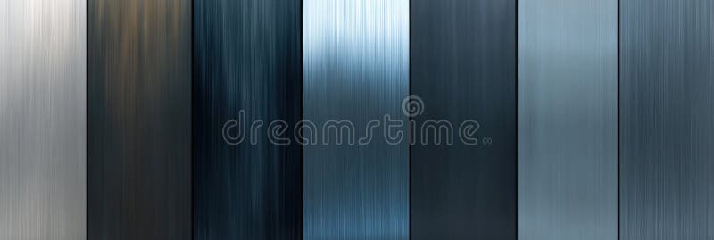 Vertical Abstract Metallic Panels with Diverse Color Shades for Modern ...