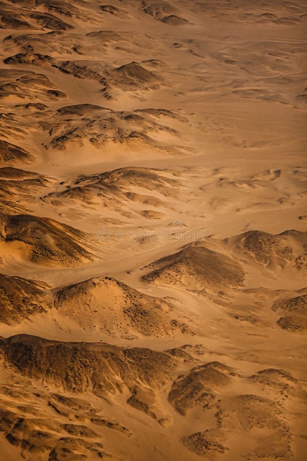 Vertical Aerial Shot of a Desert in Egypt Stock Photo - Image of ...