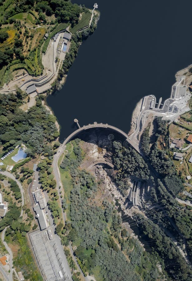 Vertical Aerial View of the Highway Roads on the Shore Stock Photo ...