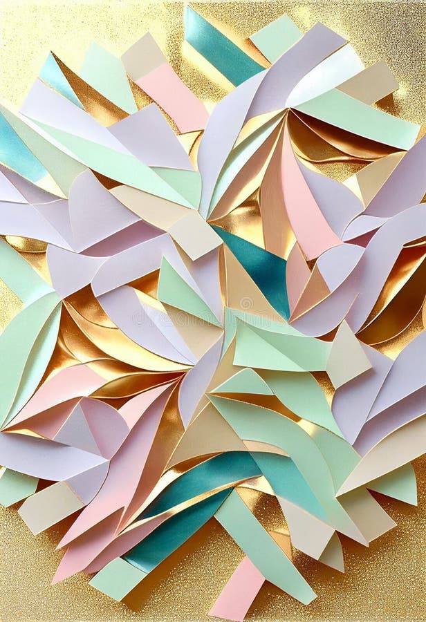 Vertical AI-generated Illustration of an Abstract Pastel-colored ...