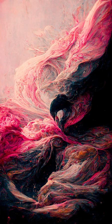 Vertical AI-generated Image of a Pink Abstract Wallpaper for ...