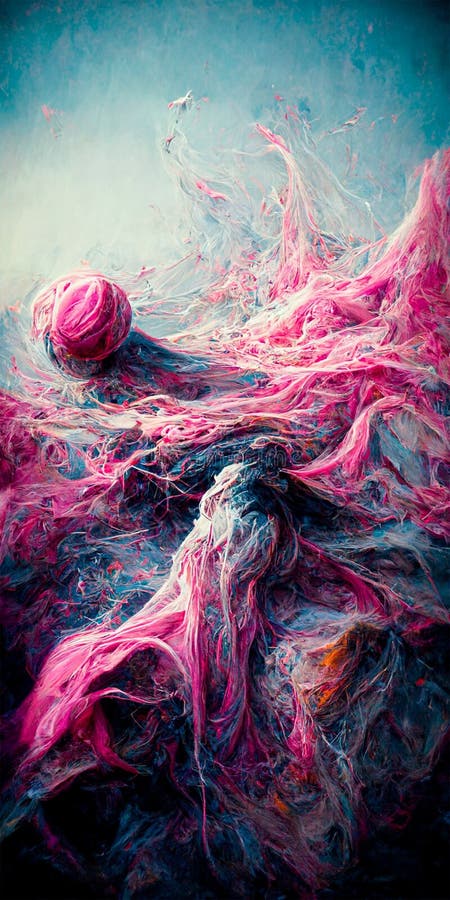 Vertical AI-generated Image of a Pink Abstract Wallpaper for ...