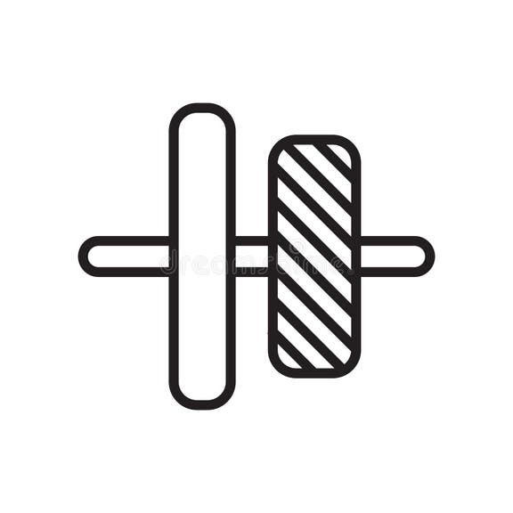 Vertical Alignment Icon Vector Sign and Symbol Isolated on White ...