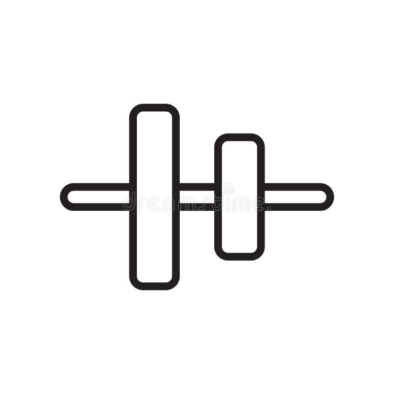 Vertical Alignment Icon Vector Sign and Symbol Isolated on White ...