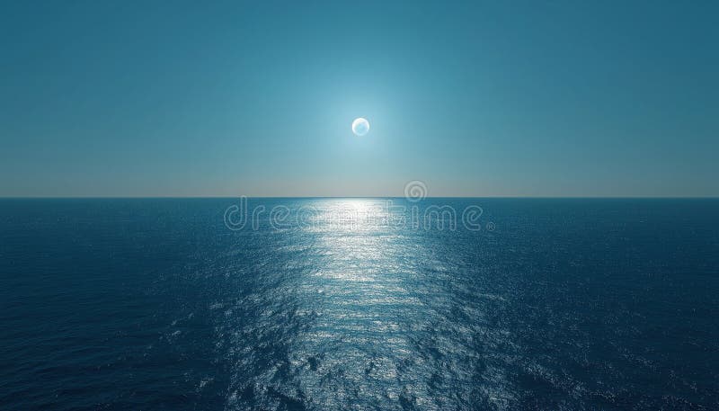 Vertical Alignment of the Sun, Moon, and Planet Over the Ocean: a ...