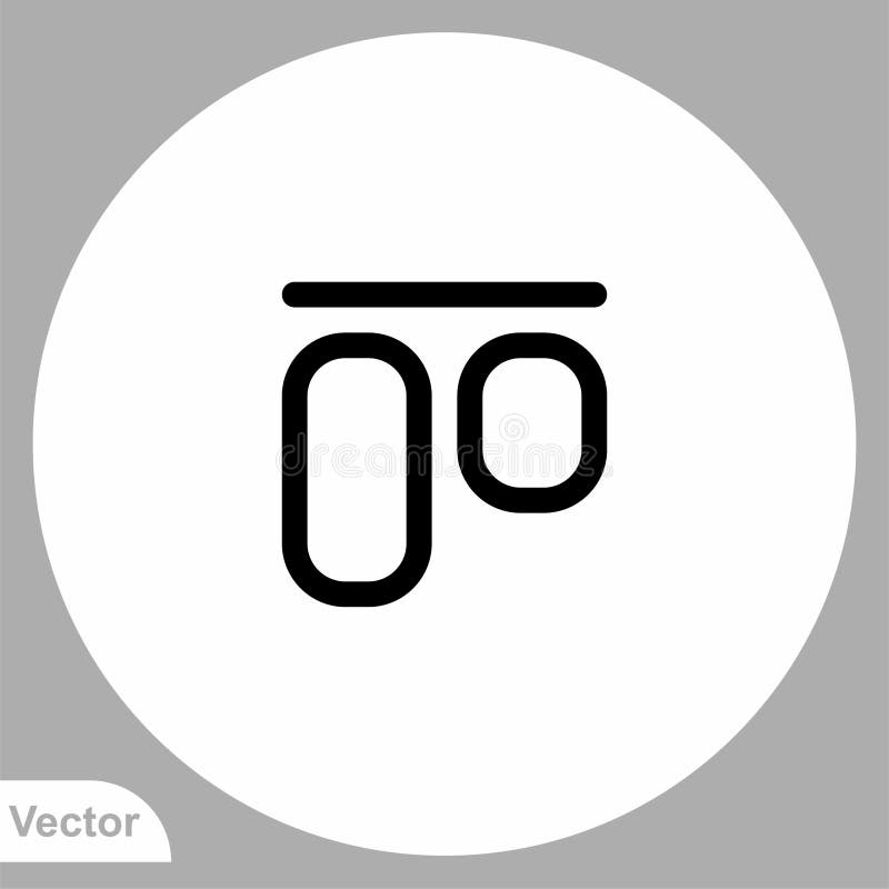 Vertical Alignment Icon Vector Sign and Symbol Isolated on White ... Vertical Alignment Icon Vector Sign and Symbol Isolated on White ...