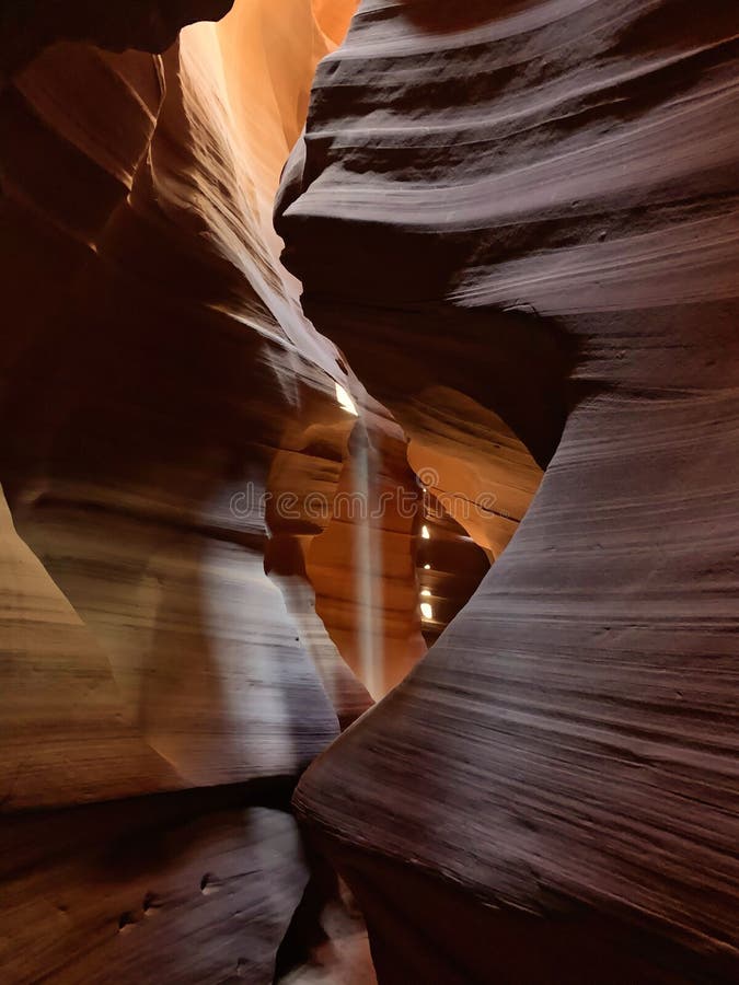 Vertical Amazing Shot of an Inside View of Antelope Canyon with ...