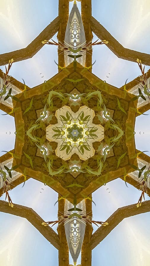 Vertical Angular Wooden Bars of Chuppah Making a Pattern for a ...