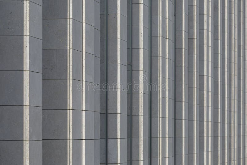 Vertical Elements of the Facade of a Modern Building Stock Image ...