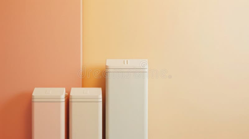 Vertical Arrangement of Battery Packs on a Light-colored Wall for a ...