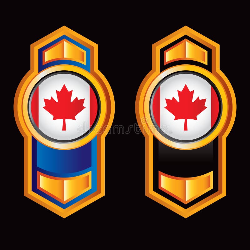 Vertical Arrow with Canadian Flag Stock Vector - Illustration of ...