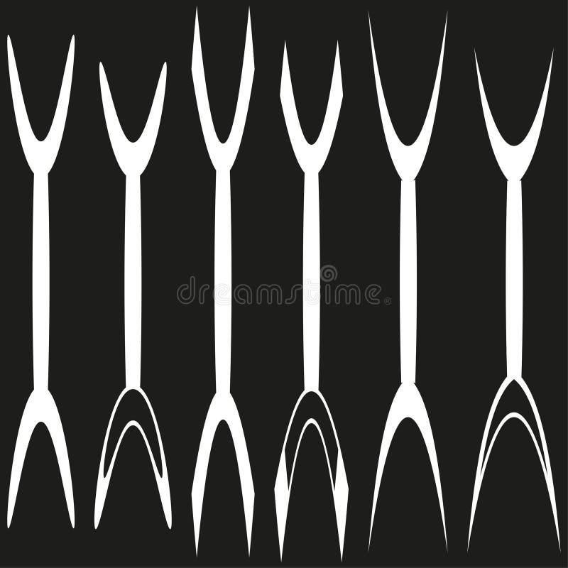 Vertical Arrows Icon. Symmetric Pointer Pattern. White on Black. Vector ...