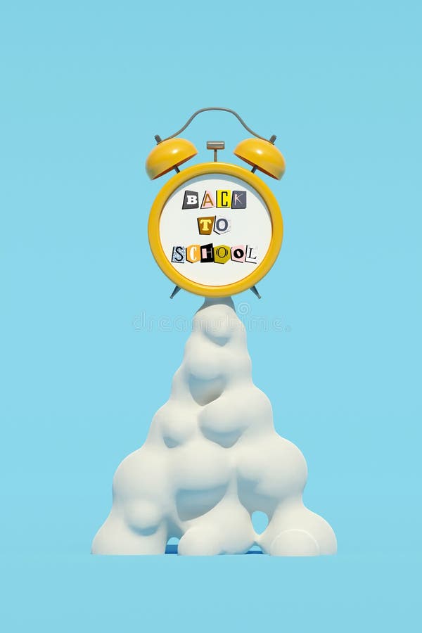 Vertical Artwork 3d Collage Picture of Launching Flying Classic Bell ...