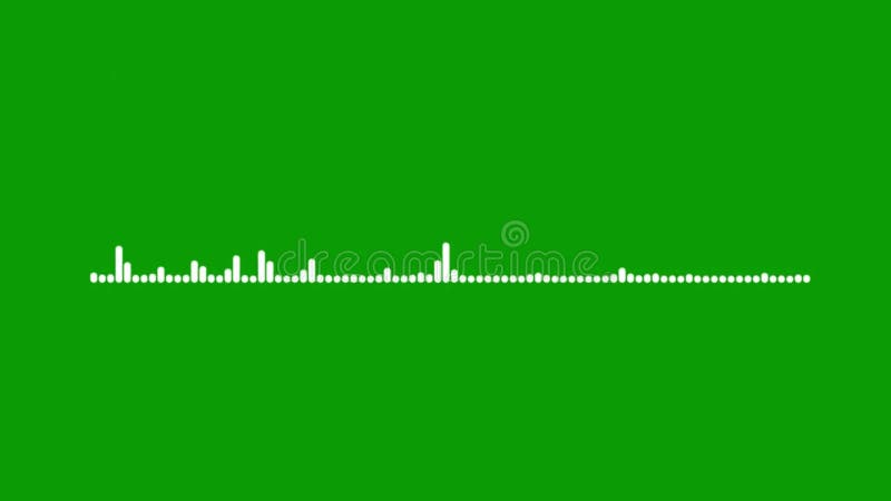 Vertical Audio Spectrum Visualizer on Green Screen Sound Wave Music ...