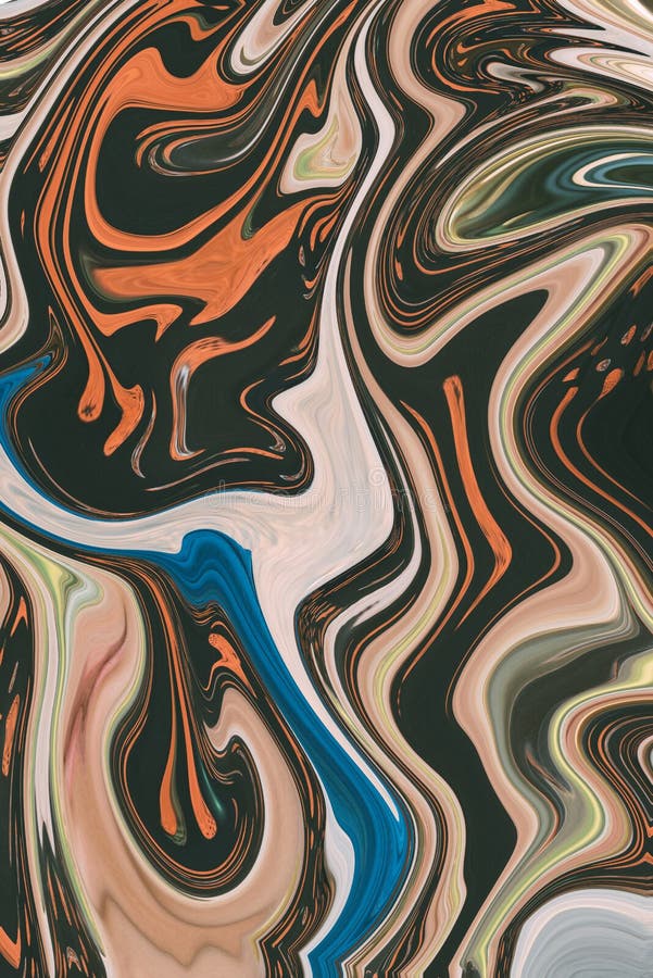 Vertical Background with Abstract Painted Patterns Stock Illustration ...