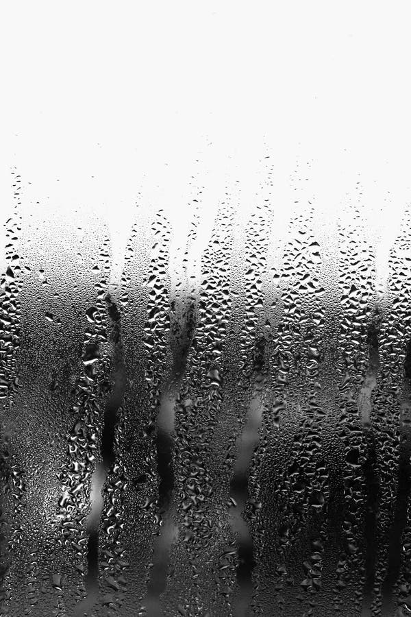Vertical Background of Condensation on Transparent Glass with High ...