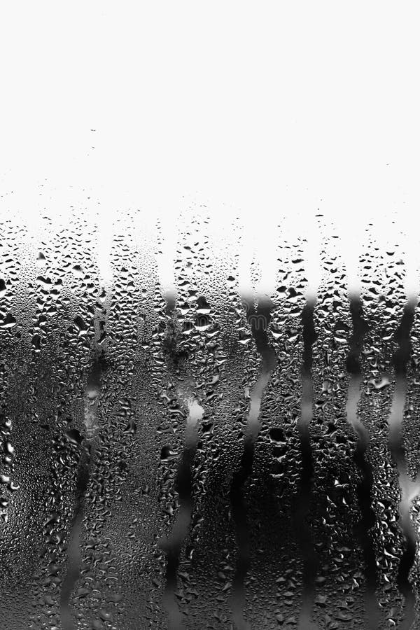 Vertical Background of Condensation on Transparent Glass with High ...