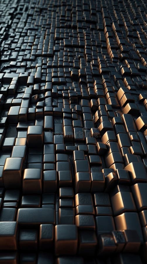 Ai Generated. Vertical Background 3d Abstract Geometrical Cubes Stock ...
