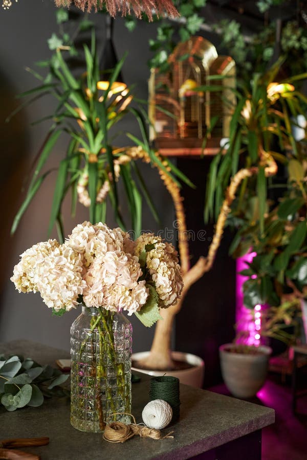 Detailed Decor Composition with Flowers Stock Photo - Image of nature ...