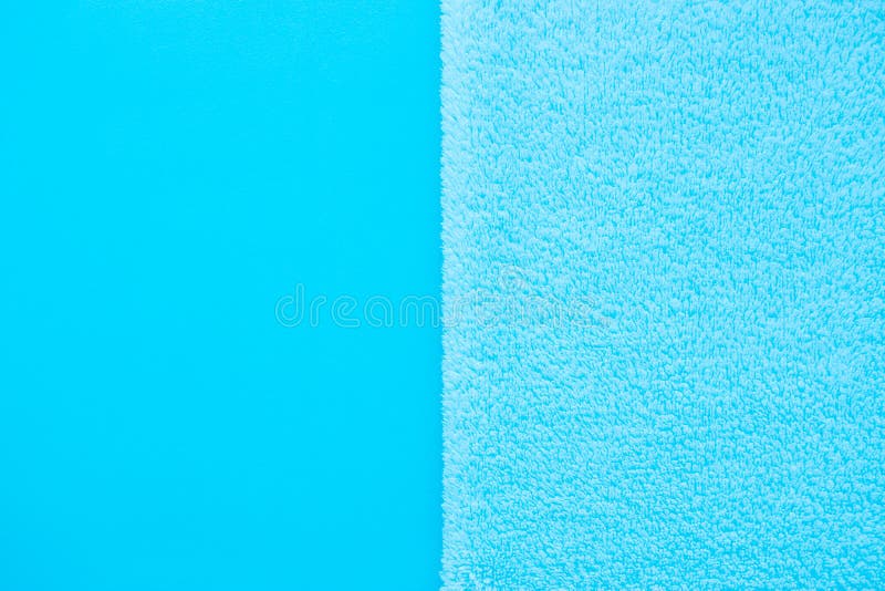 Vertical Background of Two Types of Blue Fabric - Smooth and Flu Stock ...