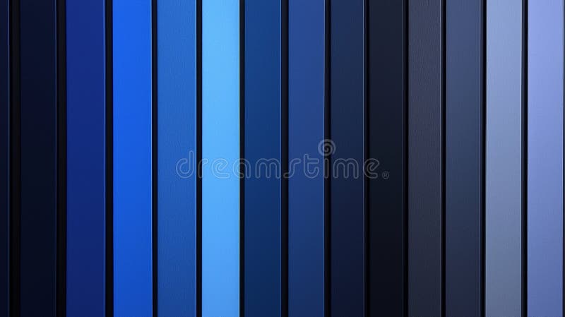 Vertical Bands of Blue Color Creating a Gradient Effect, Ranging from ...