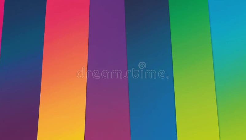 Vertical Bands of Vivid Colors Create a Gradient Effect, Transitioning ...
